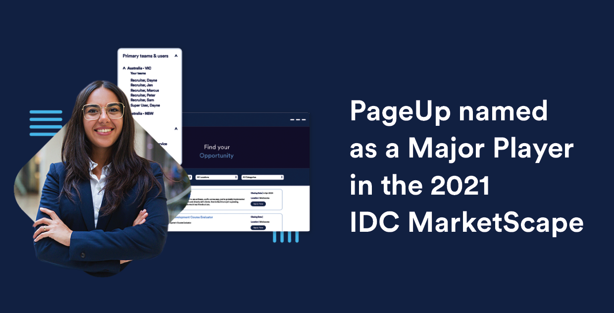 PageUp named Major Player in 2021 IDC MarketScape