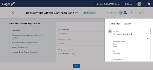 Make recruiting easy with interview guides - PageUp